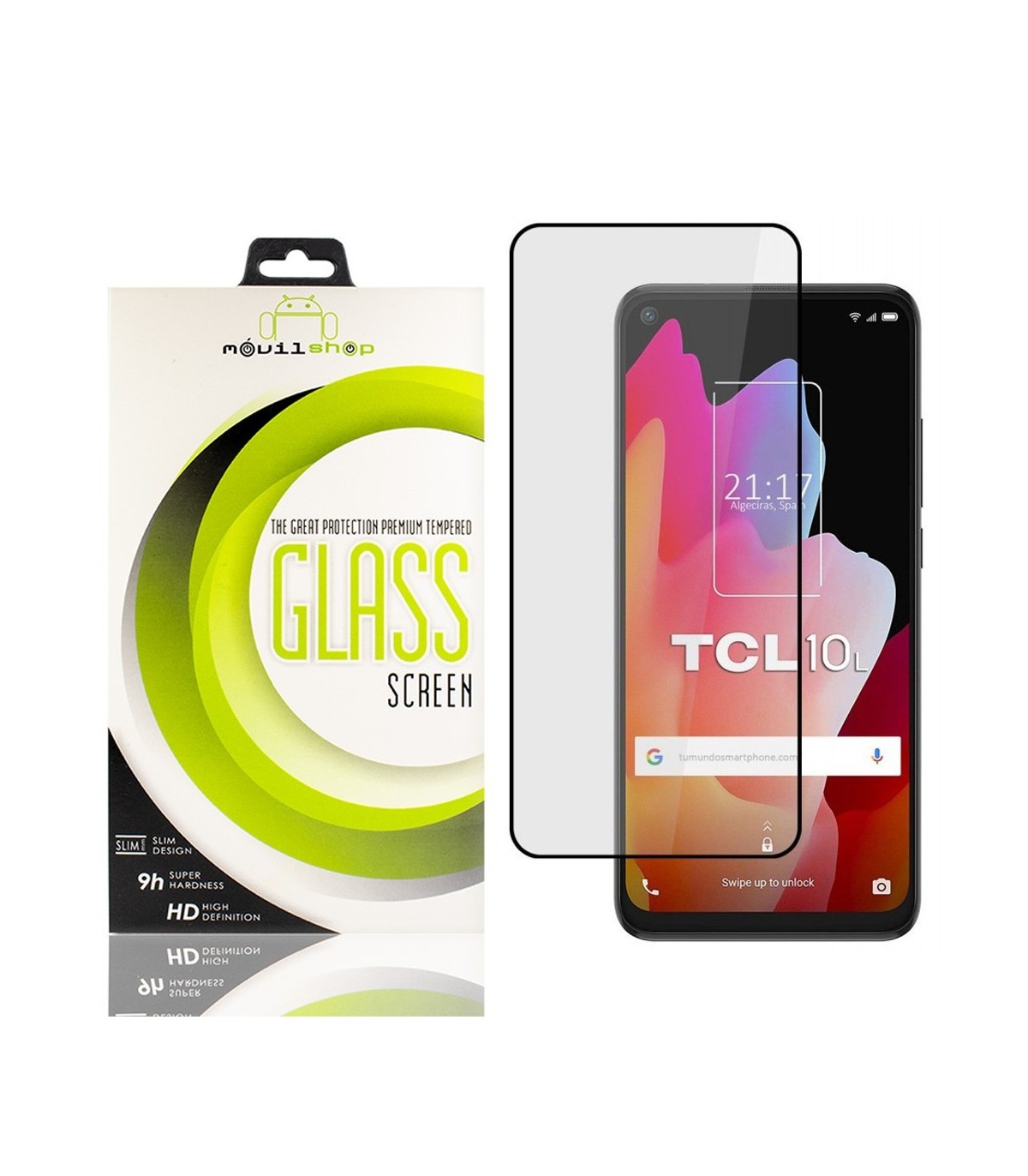Protector de pantalla completo para TCL 10L - Cristal templado Full ...
